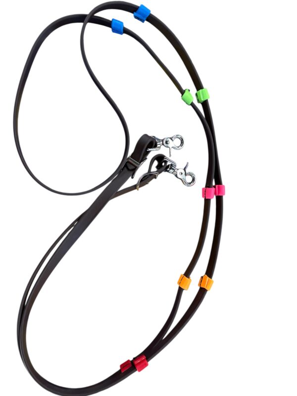 Color-Stopper Biothane Reins - Freedom Rider